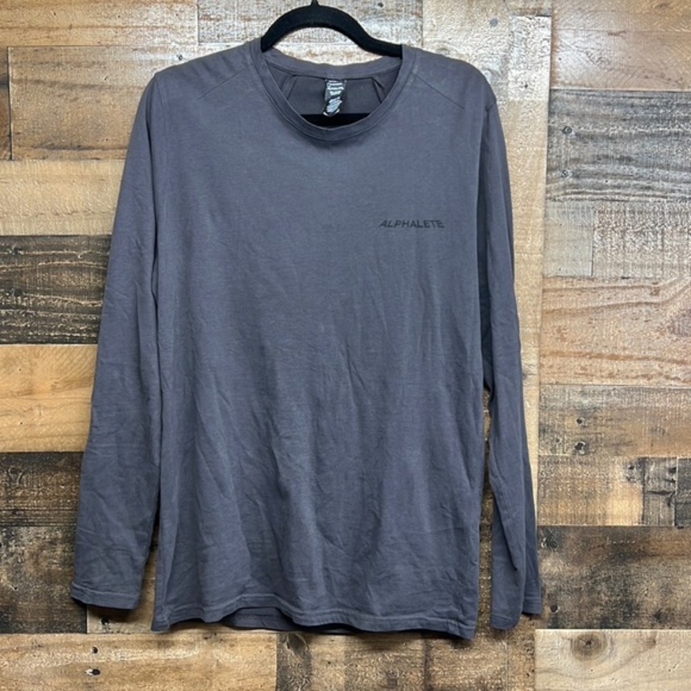 Alphalete Gray Rhapsody Collection Graphic Long Sleev… - Gem